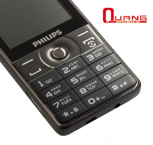 Philips E570 xách tay Nga, danh bạ 1000 số, Nắp lưng Kim Loại, Pin Trâu chờ 170 ngày